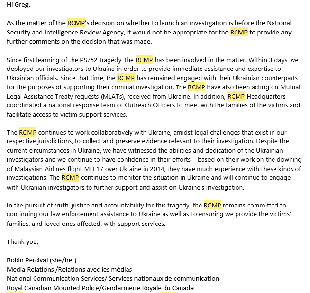 email RCMP still confident